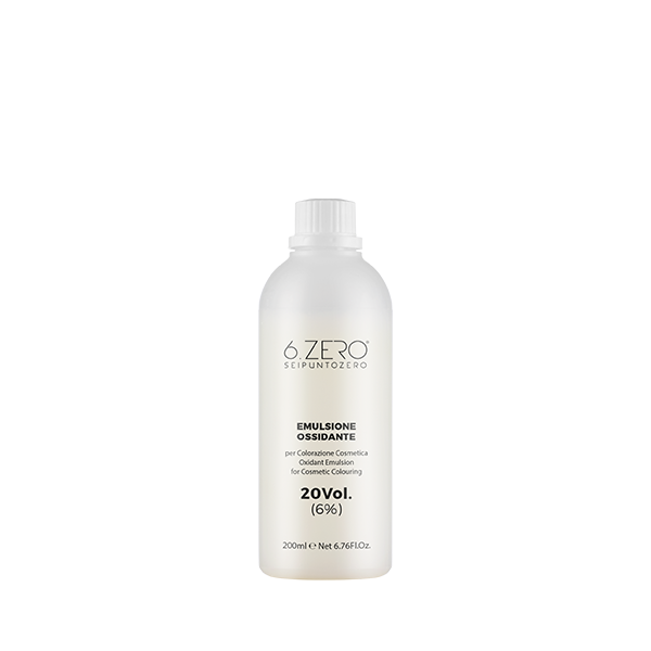6.Zero Scented oxidant emulsion for cosmetic colouring 200ml